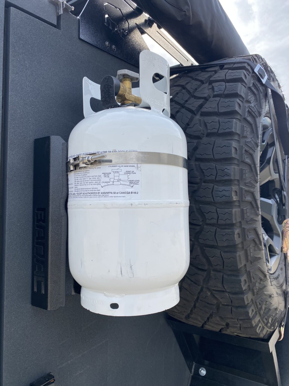 Propane Tank Bracket 11 LB – BADAC Adventure Co